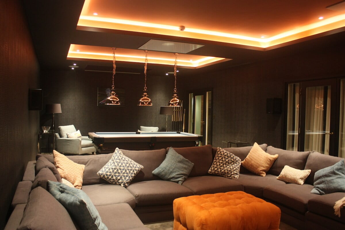 Basement Installation of Projection-Based Home Cinema - Aperio Audio Visual Ltd